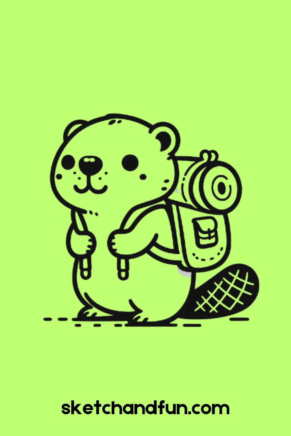 33+ Easy Cute Beaver Drawing Ideas - Sketch and Fun