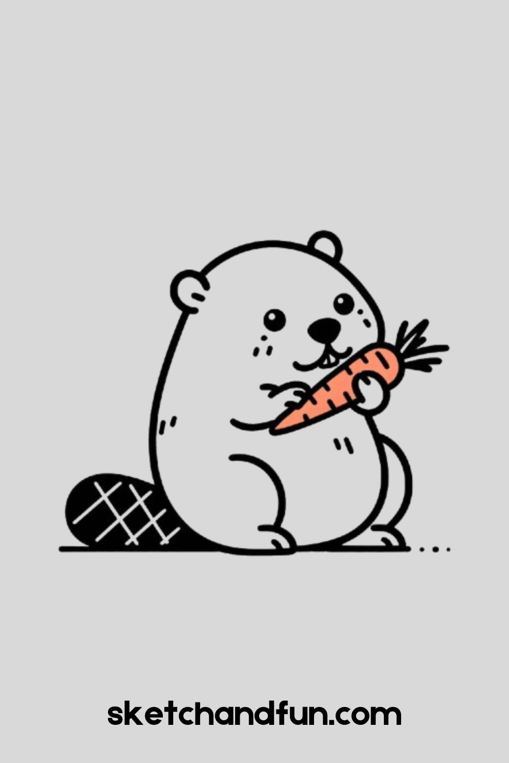 33+ Easy Cute Beaver Drawing Ideas - Sketch and Fun