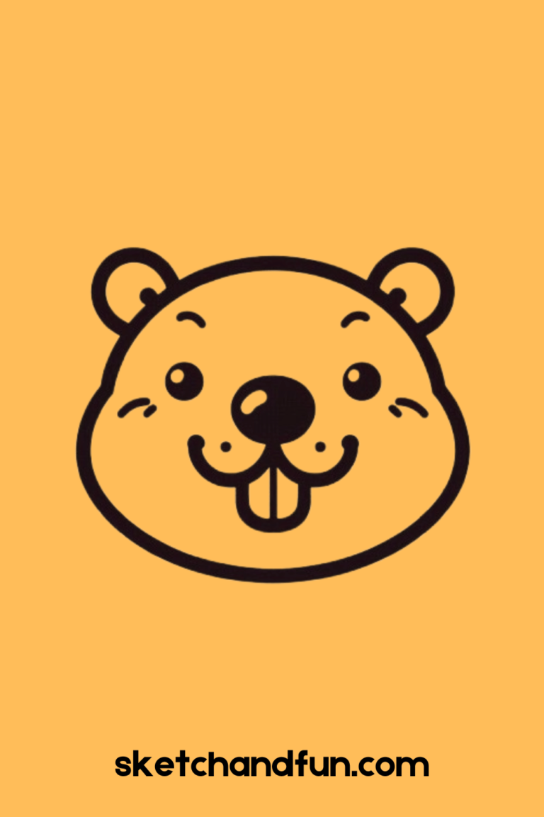 33+ Easy Cute Beaver Drawing Ideas - Sketch and Fun