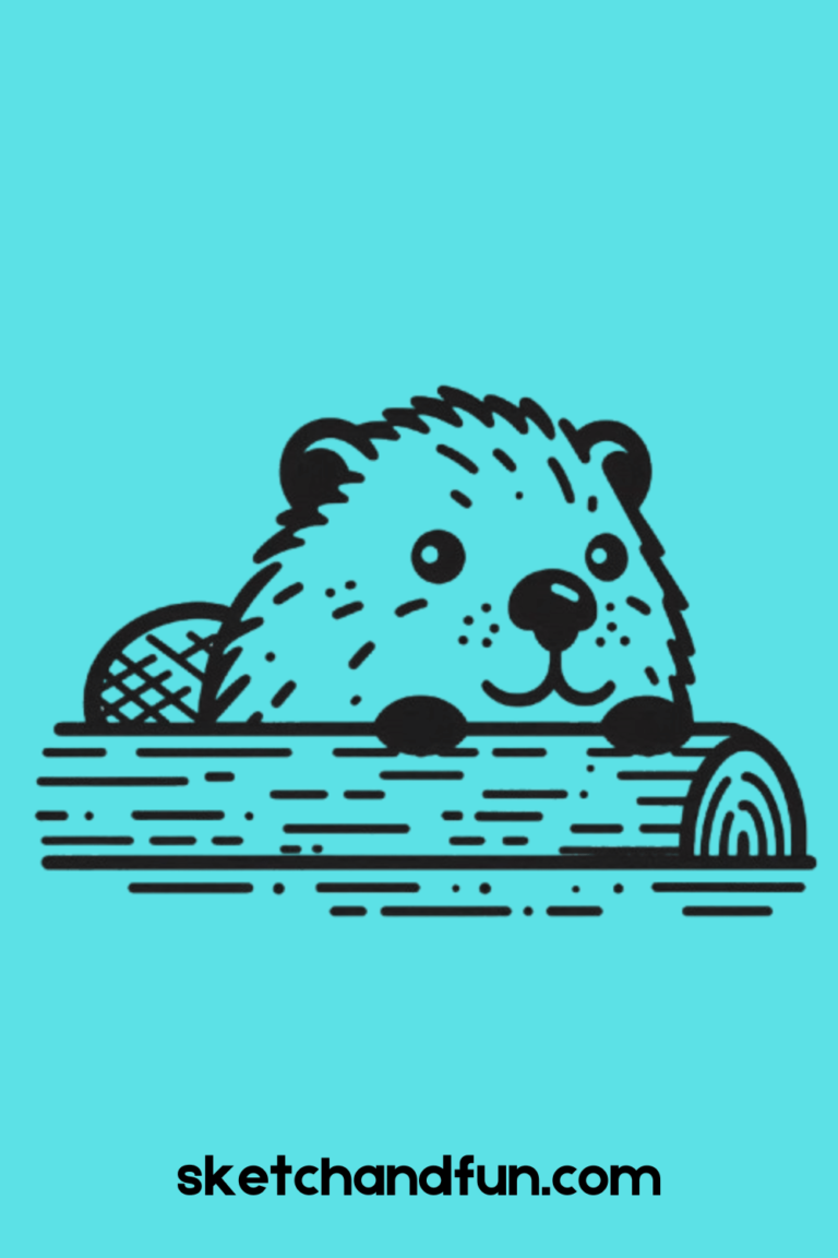 33+ Easy Cute Beaver Drawing Ideas - Sketch and Fun