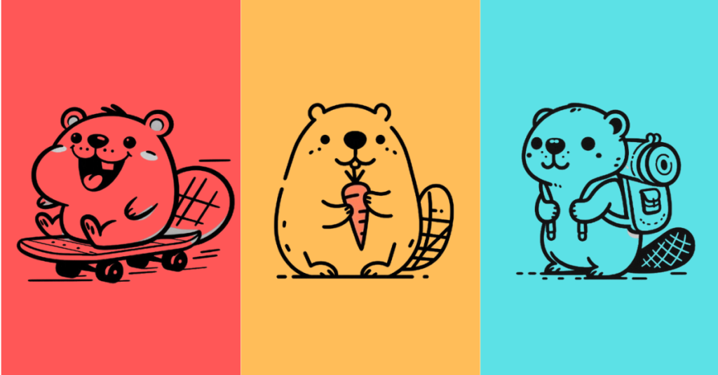 33+ Easy Cute Beaver Drawing Ideas - Sketch and Fun