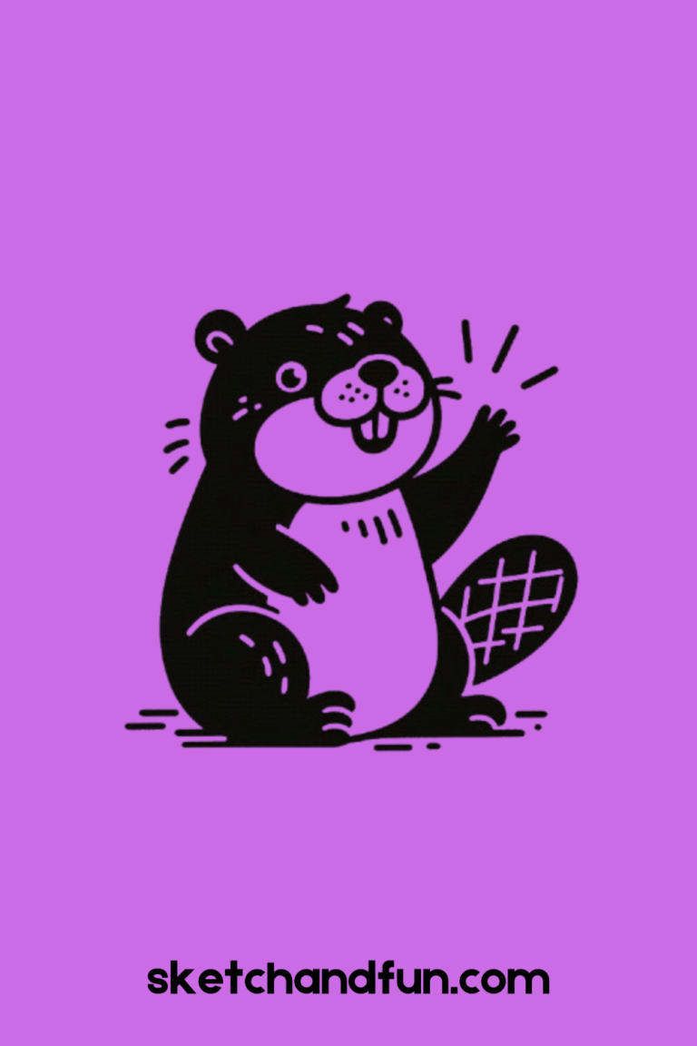 33+ Easy Cute Beaver Drawing Ideas - Sketch and Fun