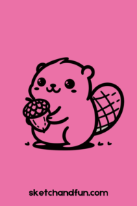 33+ Easy Cute Beaver Drawing Ideas - Sketch and Fun