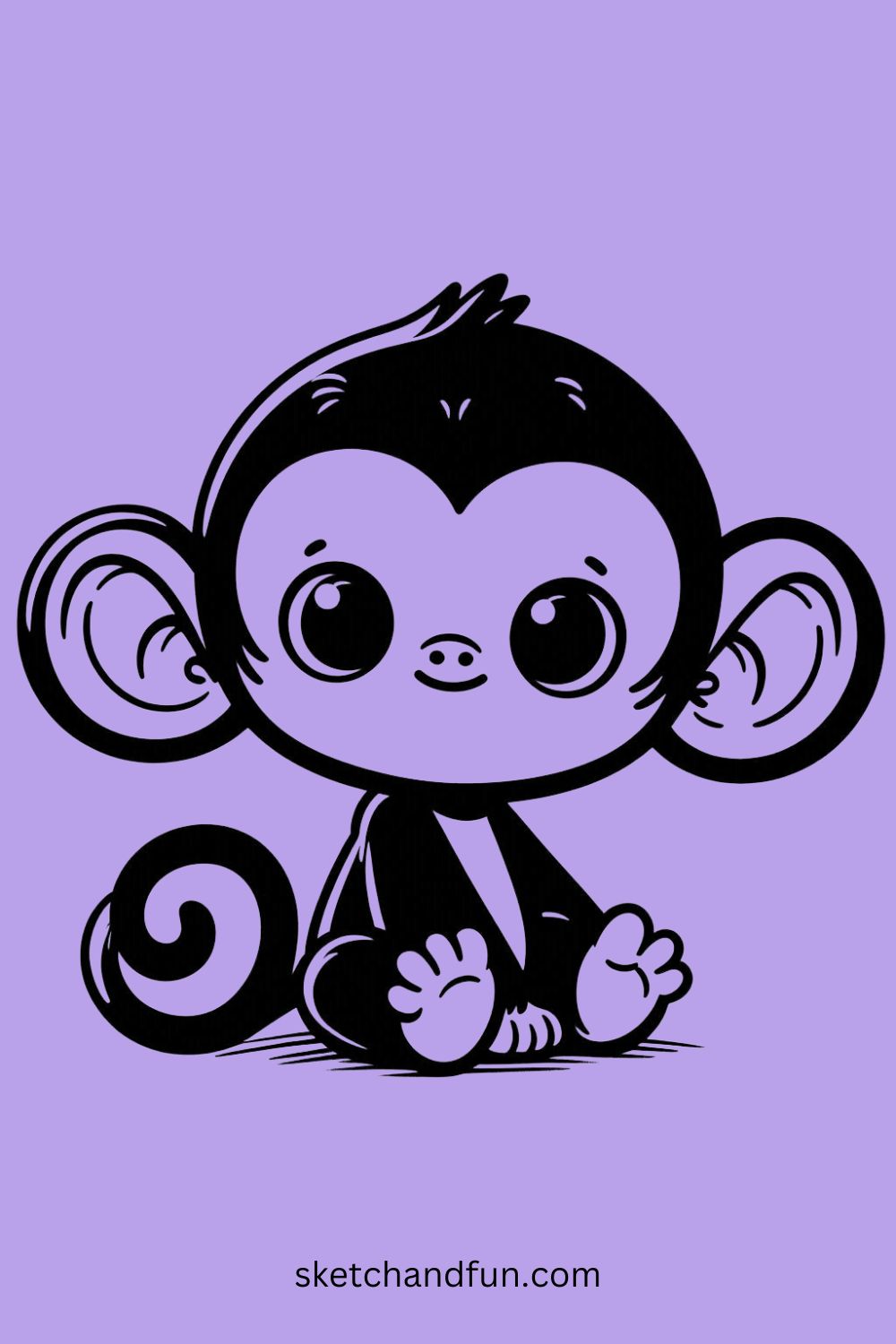 36+ Easy Cute Chimpanzee Drawing Ideas - Sketch and Fun