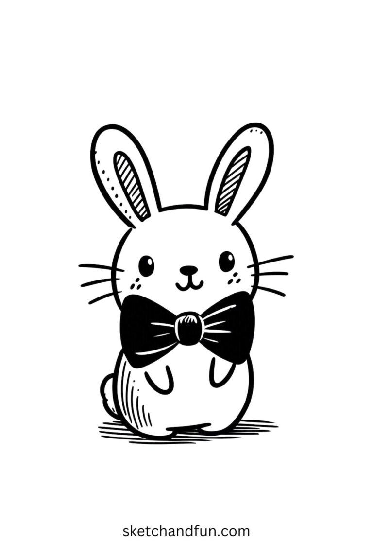39+ Easy Cute Bunny Drawing Ideas - Sketch and Fun