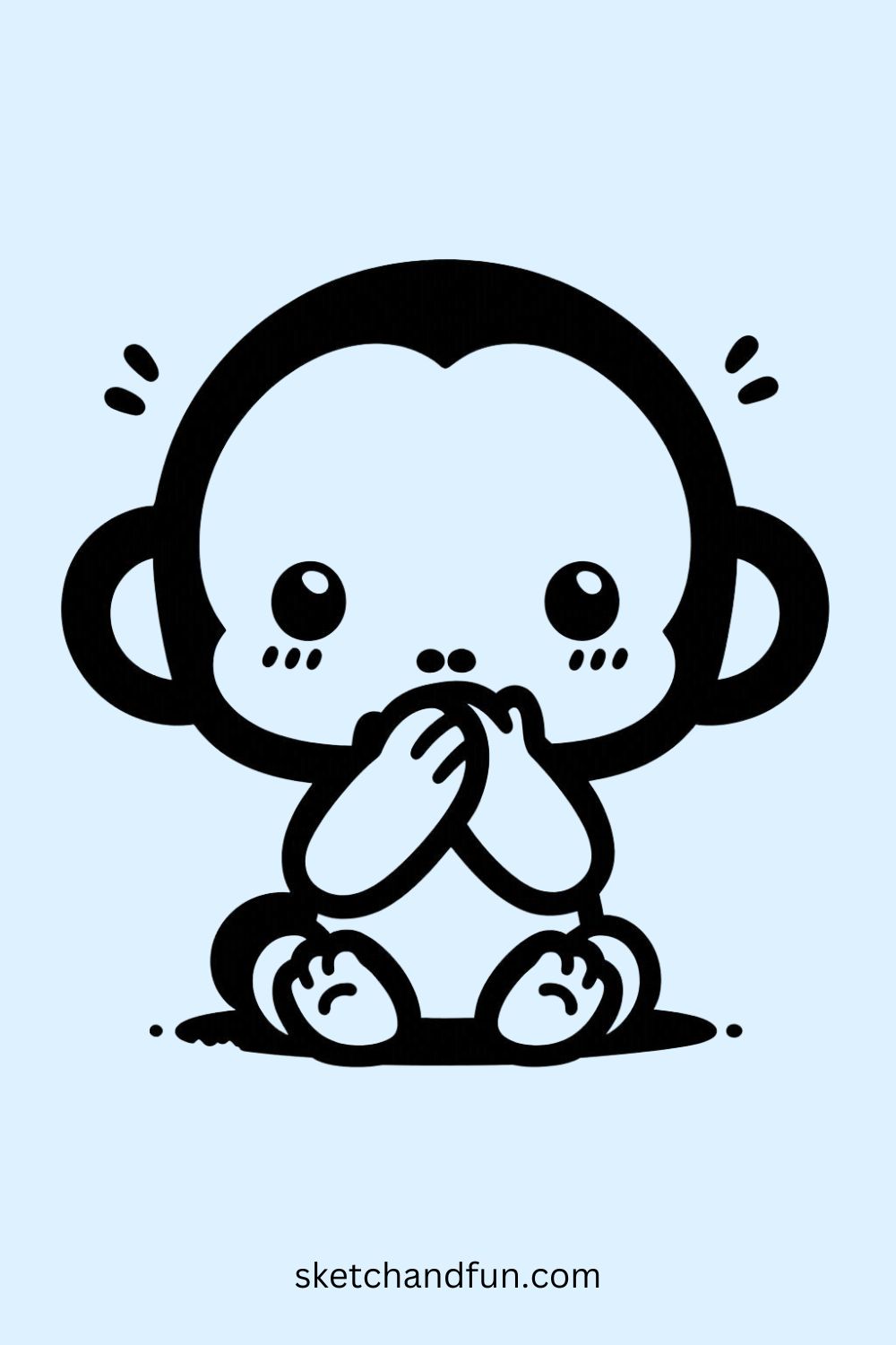 36+ Easy Cute Chimpanzee Drawing Ideas - Sketch and Fun