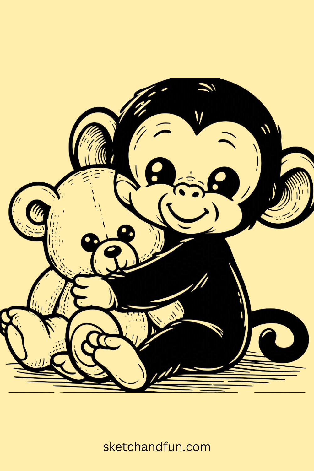 36+ Easy Cute Chimpanzee Drawing Ideas - Sketch and Fun