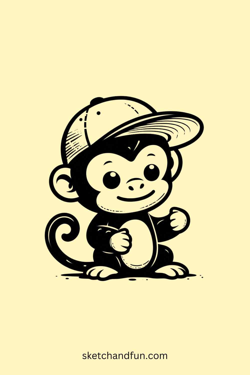 36+ Easy Cute Chimpanzee Drawing Ideas - Sketch and Fun