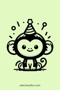 36+ Easy Cute Chimpanzee Drawing Ideas - Sketch and Fun
