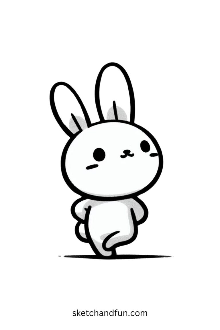 39+ Easy Cute Bunny Drawing Ideas - Sketch and Fun