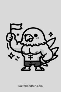 25+ Cute Buff Eagle Drawing Easy Ideas - Sketch and Fun