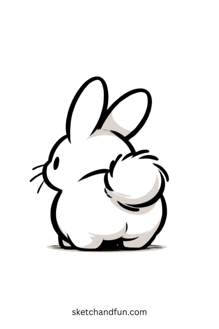 39+ Easy Cute Bunny Drawing Ideas - Sketch and Fun