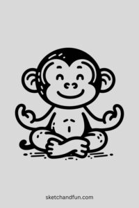 36+ Easy Cute Chimpanzee Drawing Ideas - Sketch and Fun