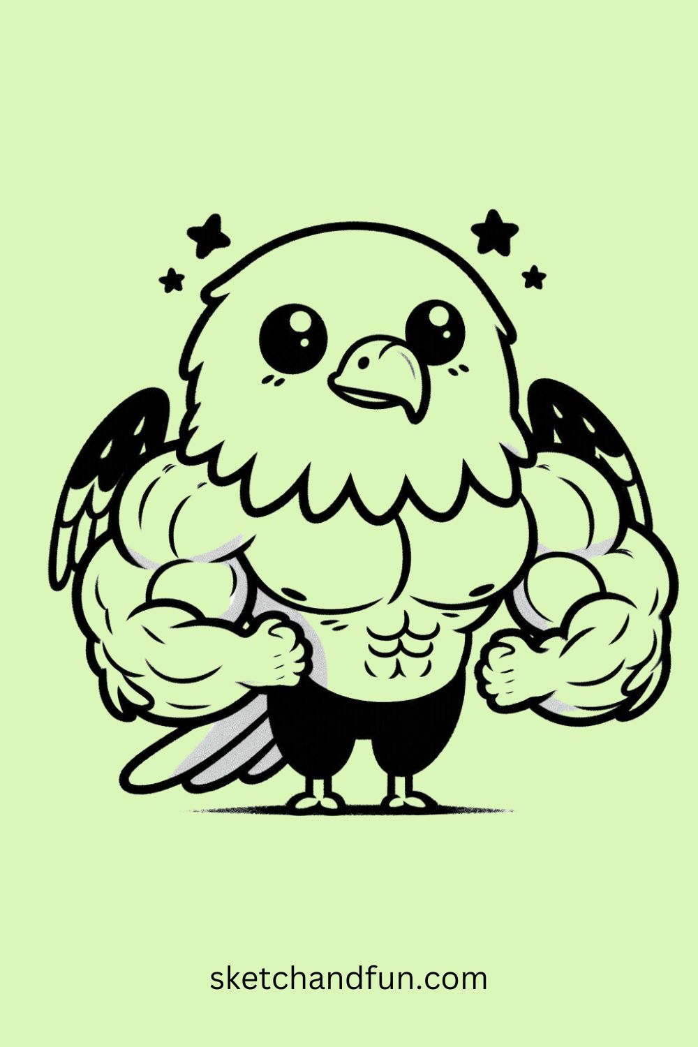 25+ Cute Buff Eagle Drawing Easy Ideas - Sketch and Fun