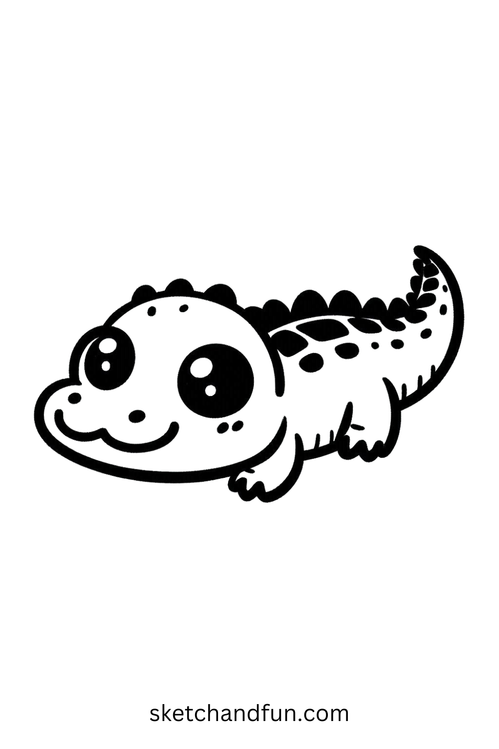 40+ Easy Cute Alligator Drawing Ideas - Sketch and Fun