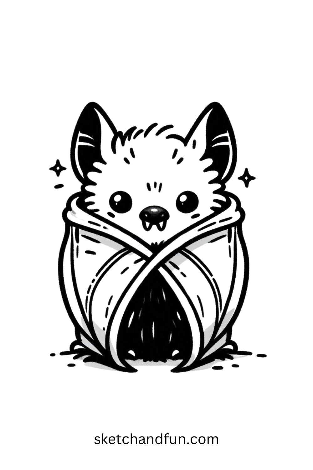 39+ Easy Cute Bat Drawing Ideas - Sketch and Fun