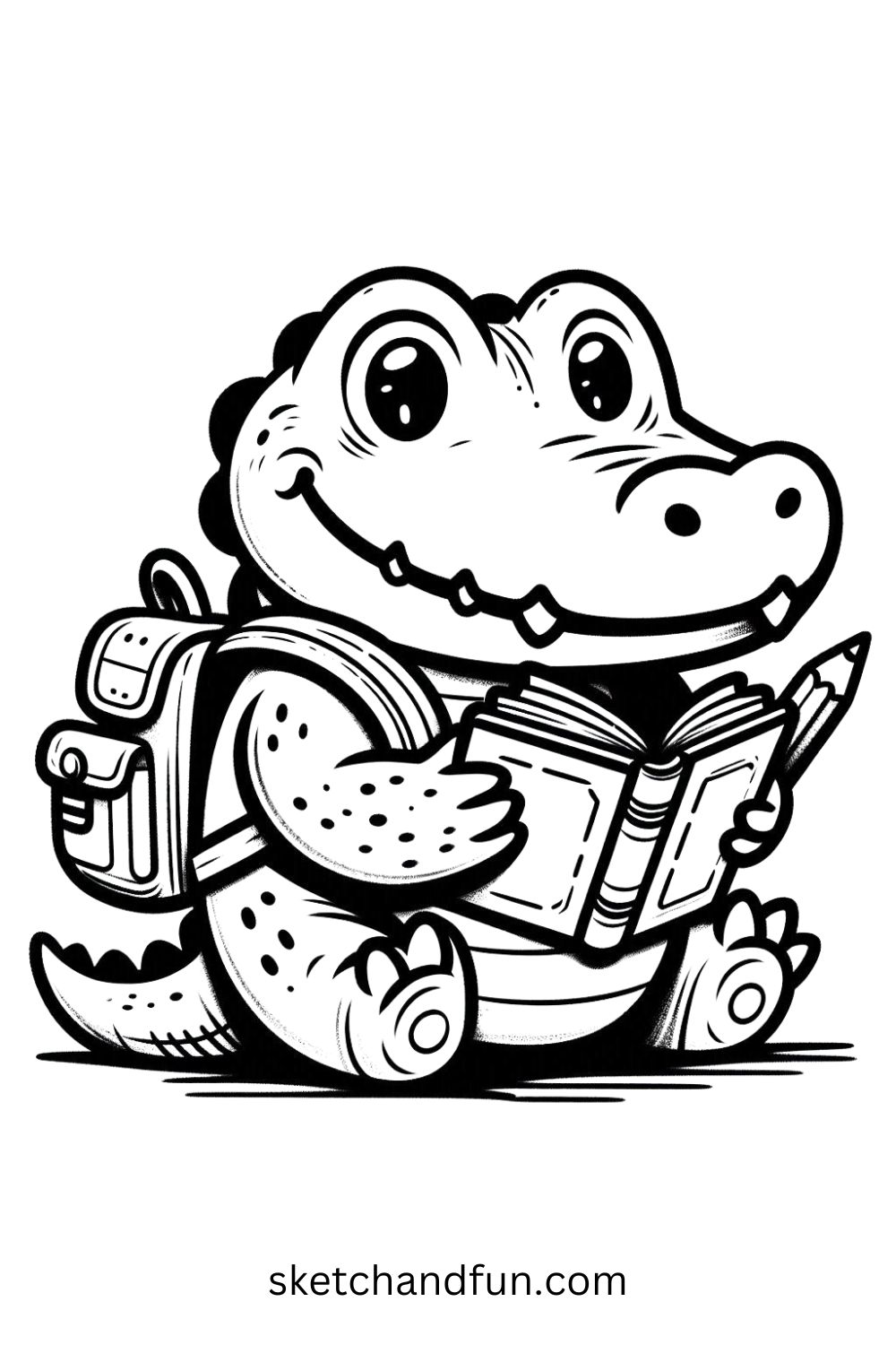 40+ Easy Cute Alligator Drawing Ideas - Sketch and Fun