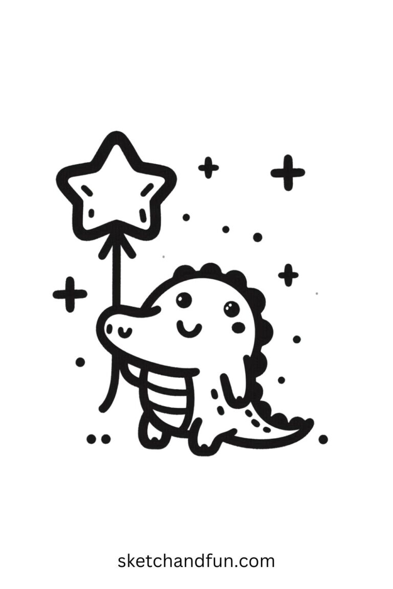 40+ Easy Cute Alligator Drawing Ideas - Sketch and Fun