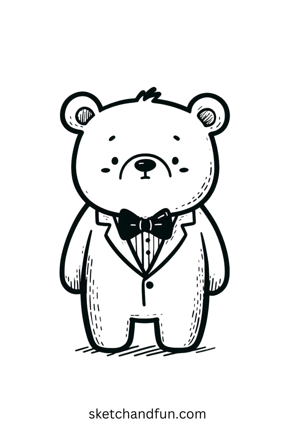 43+ Easy Cute Bear Drawing Ideas - Sketch and Fun