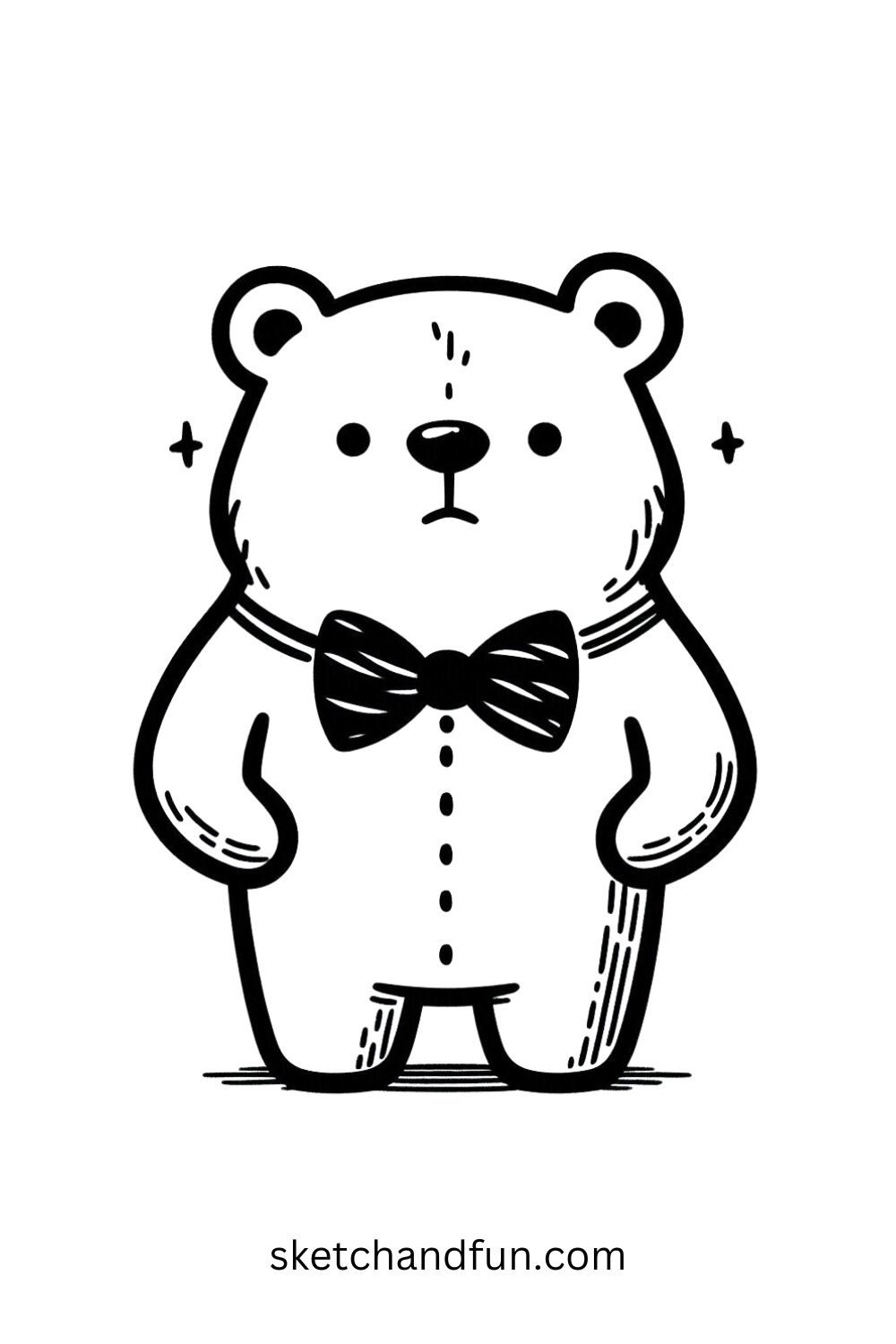 43+ Easy Cute Bear Drawing Ideas - Sketch and Fun