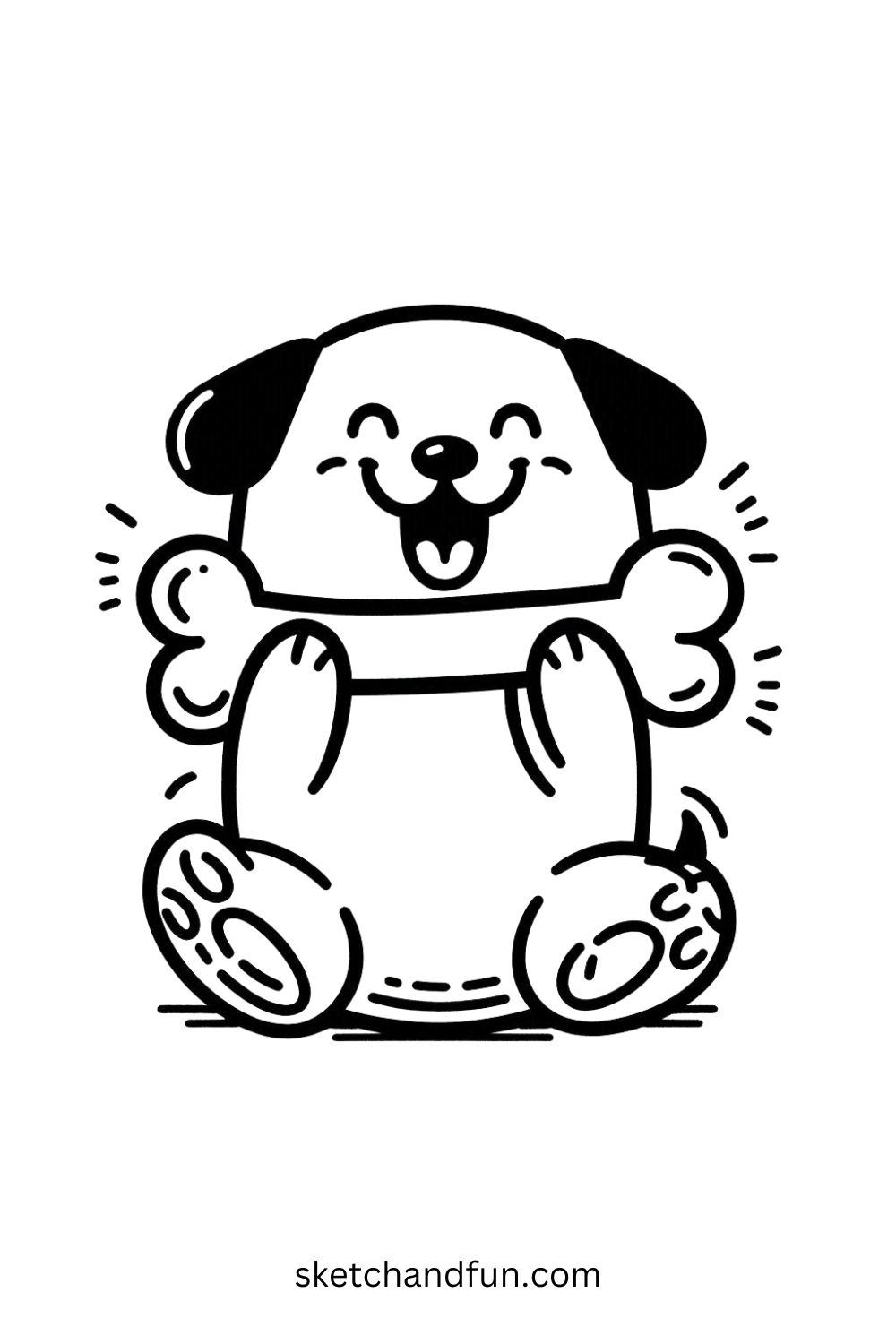 43+ Easy Cute Dog Drawing Ideas - Sketch and Fun