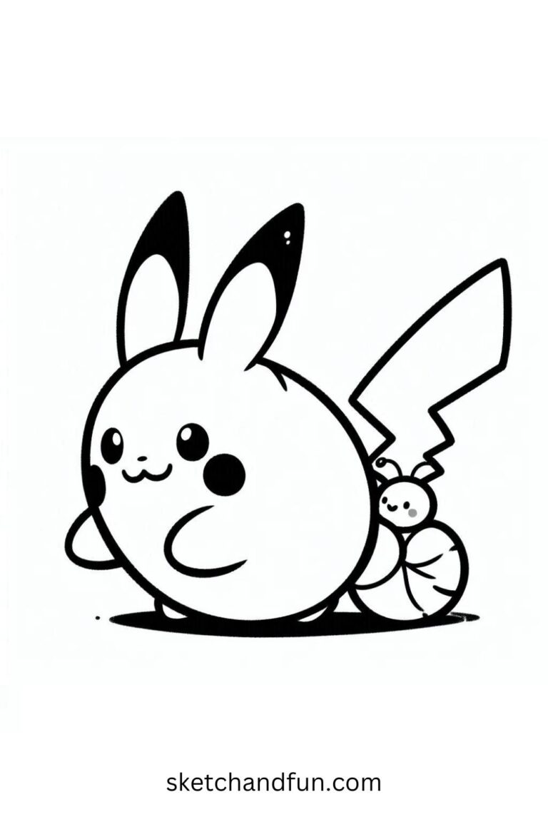25+ Easy Cute Pikachu Drawing Ideas - Sketch and Fun