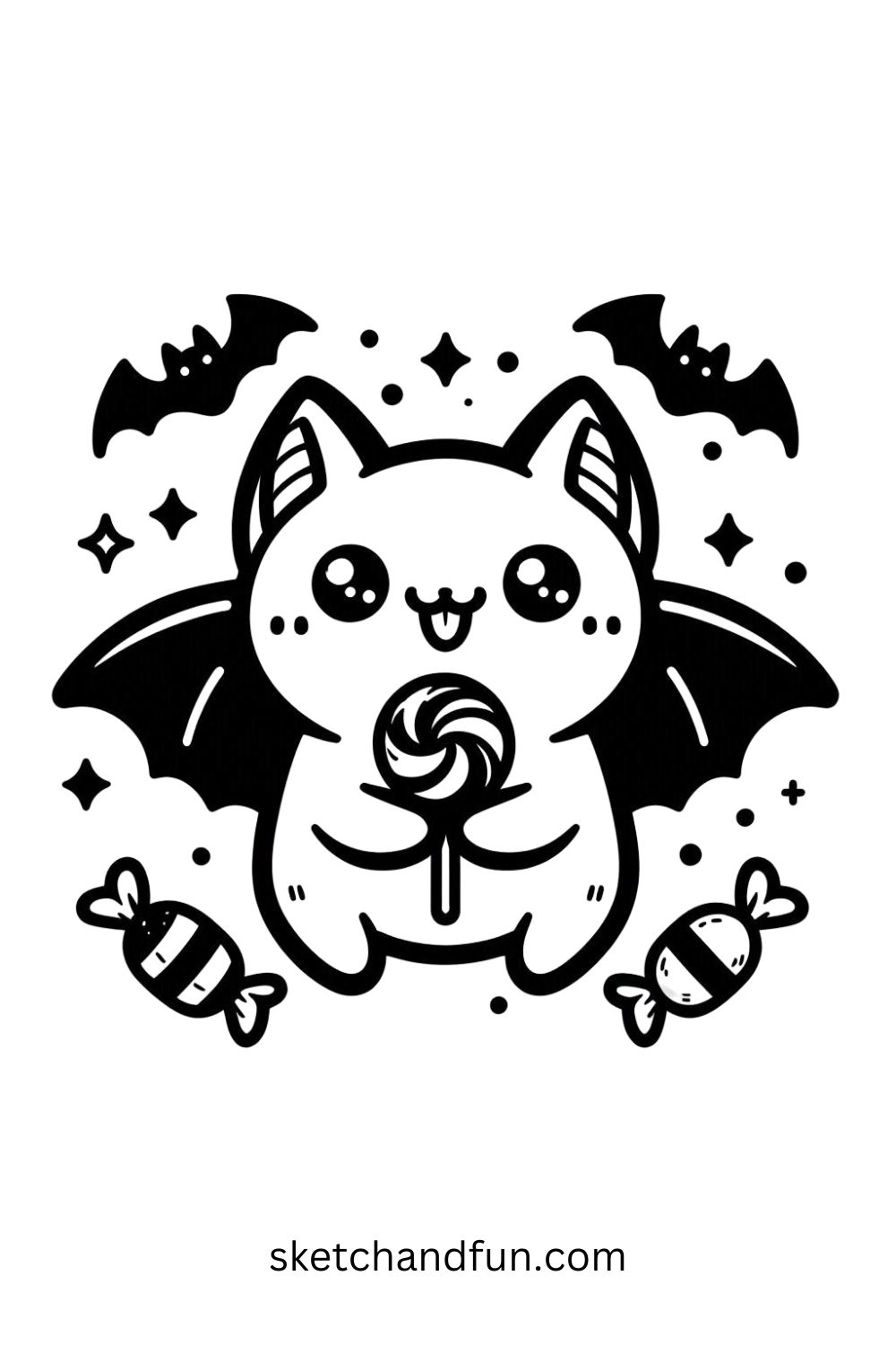 39+ Easy Cute Bat Drawing Ideas - Sketch and Fun
