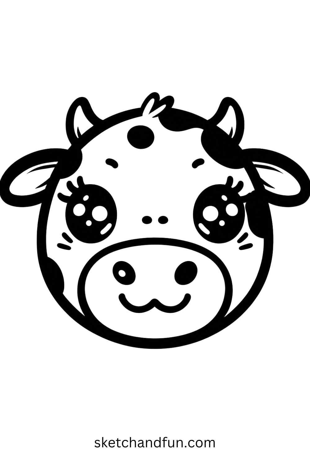 45+ Easy Cute Cow Drawing Ideas - Sketch and Fun