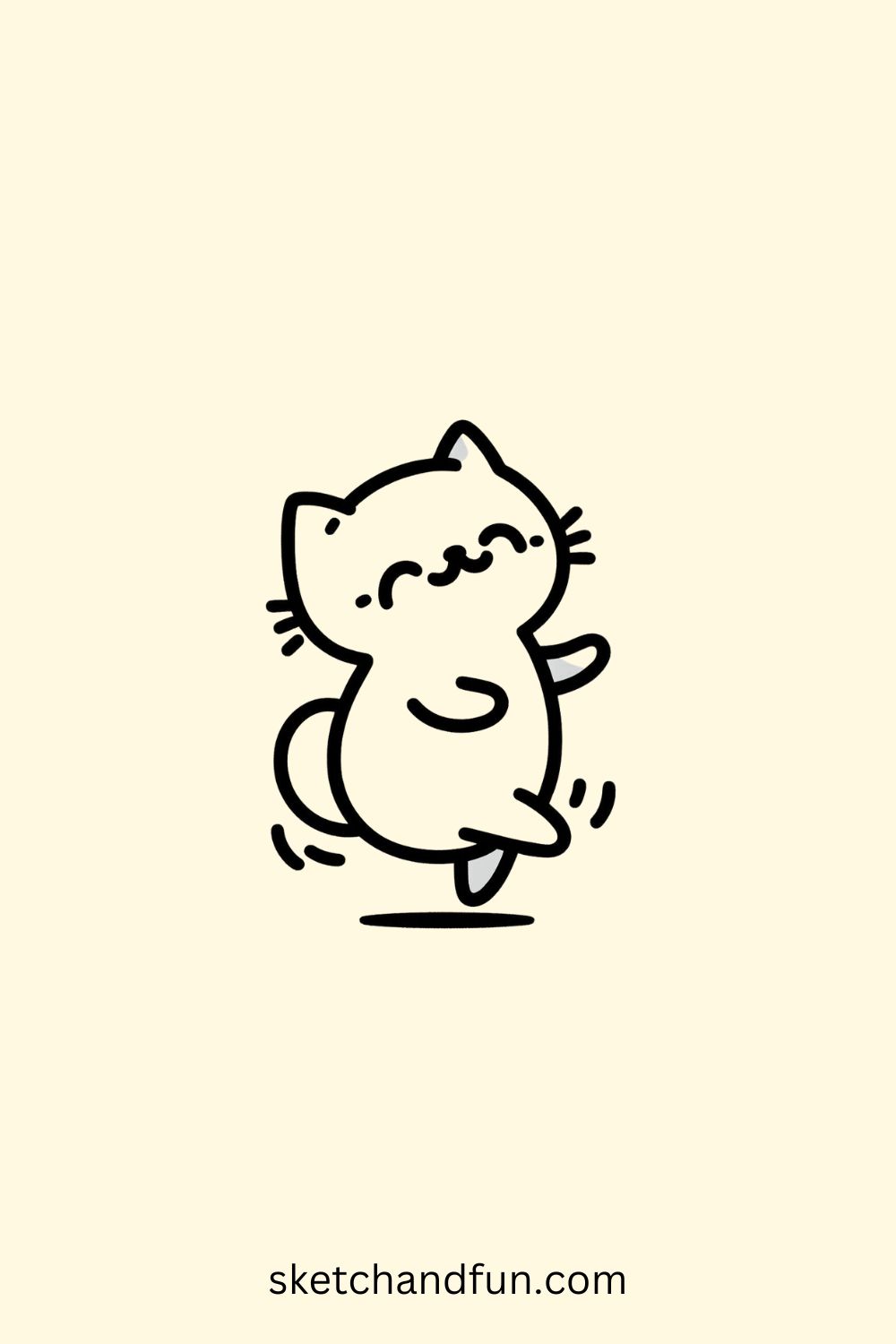 54+ Easy Cute Cat Drawing Ideas - Sketch and Fun