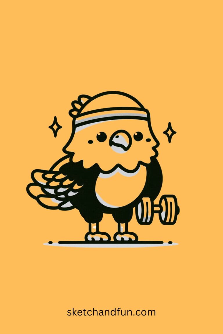 25+ Cute Buff Eagle Drawing Easy Ideas - Sketch and Fun