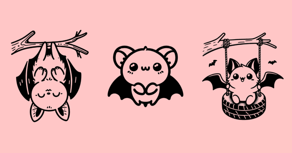 39+ Easy Cute Bat Drawing Ideas - Sketch and Fun