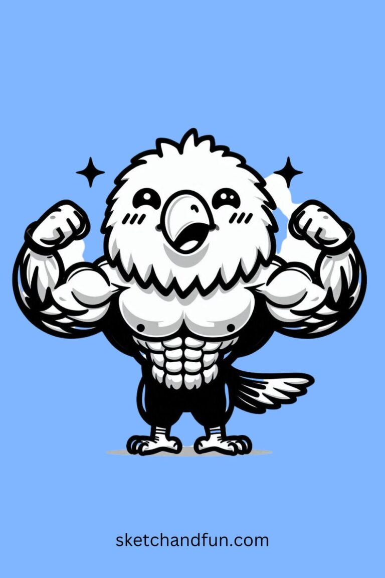 25+ Cute Buff Eagle Drawing Easy Ideas - Sketch and Fun