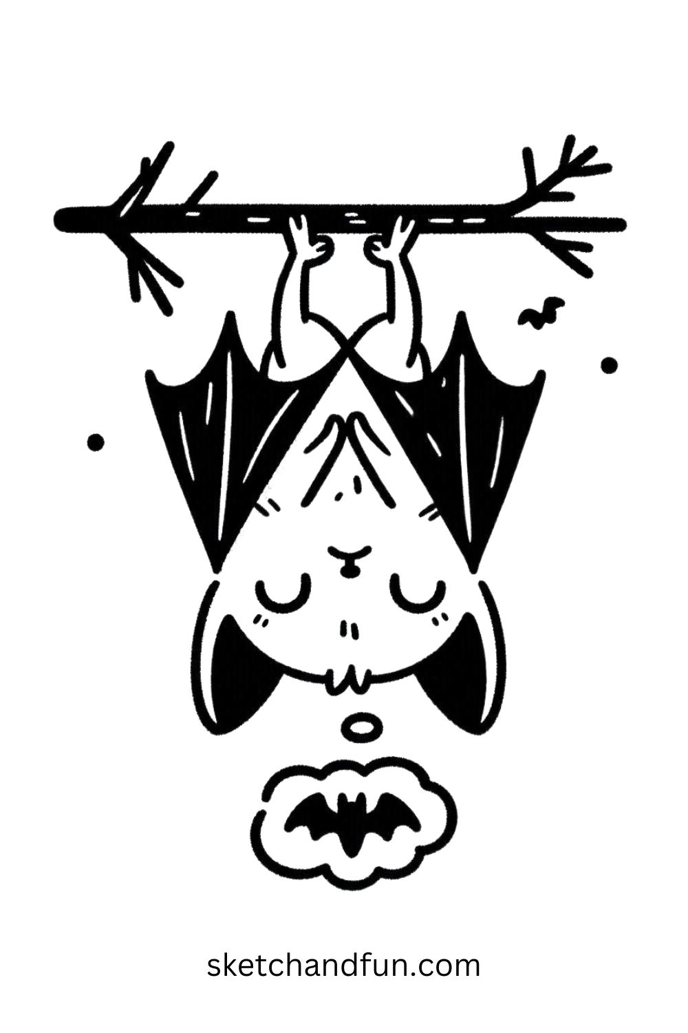 39+ Easy Cute Bat Drawing Ideas - Sketch and Fun