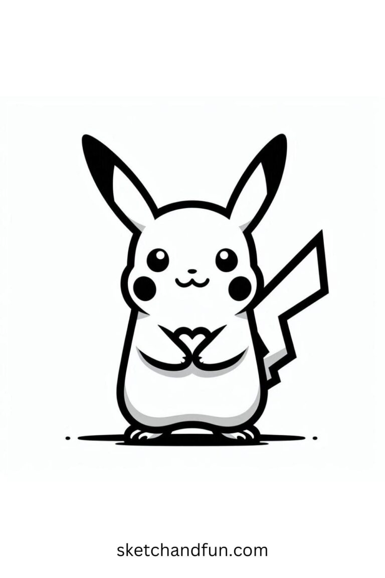 25+ Easy Cute Pikachu Drawing Ideas - Sketch and Fun