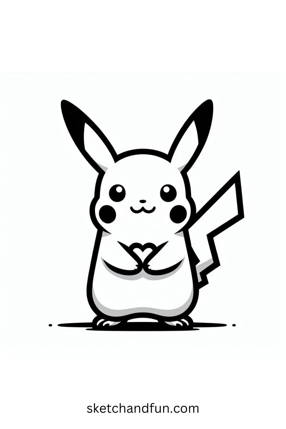 25+ Easy Cute Pikachu Drawing Ideas - Sketch and Fun