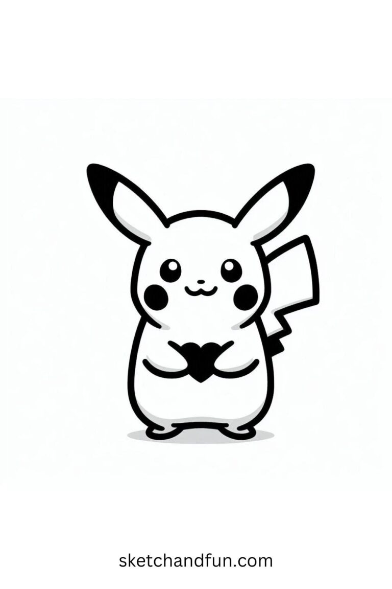 25+ Easy Cute Pikachu Drawing Ideas - Sketch and Fun
