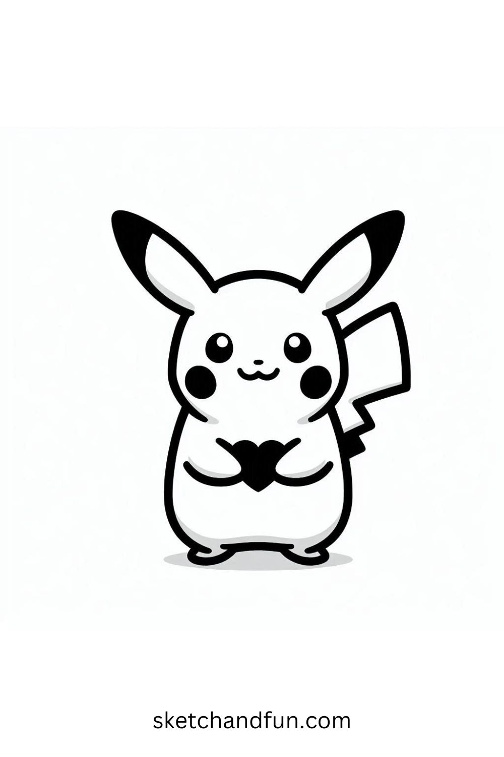 25+ Easy Cute Pikachu Drawing Ideas - Sketch and Fun