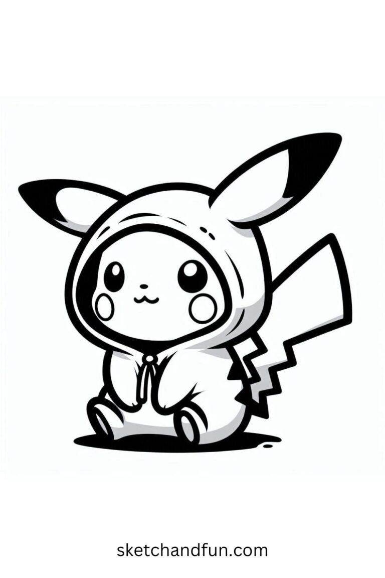 25+ Easy Cute Pikachu Drawing Ideas - Sketch and Fun