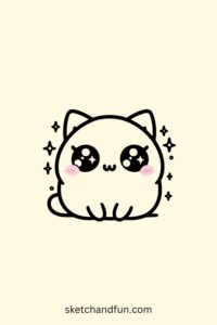 54+ Easy Cute Cat Drawing Ideas - Sketch and Fun