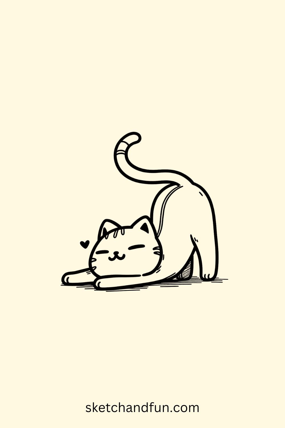 54+ Easy Cute Cat Drawing Ideas - Sketch and Fun