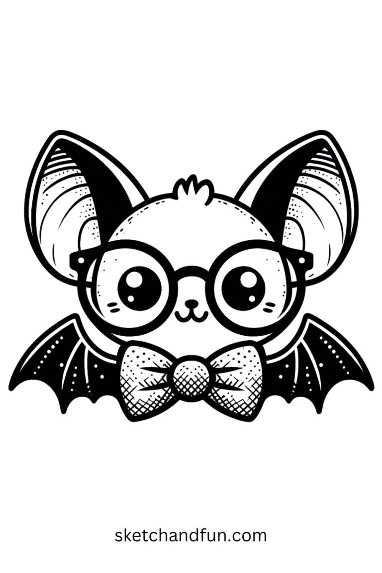 39+ Easy Cute Bat Drawing Ideas - Sketch and Fun