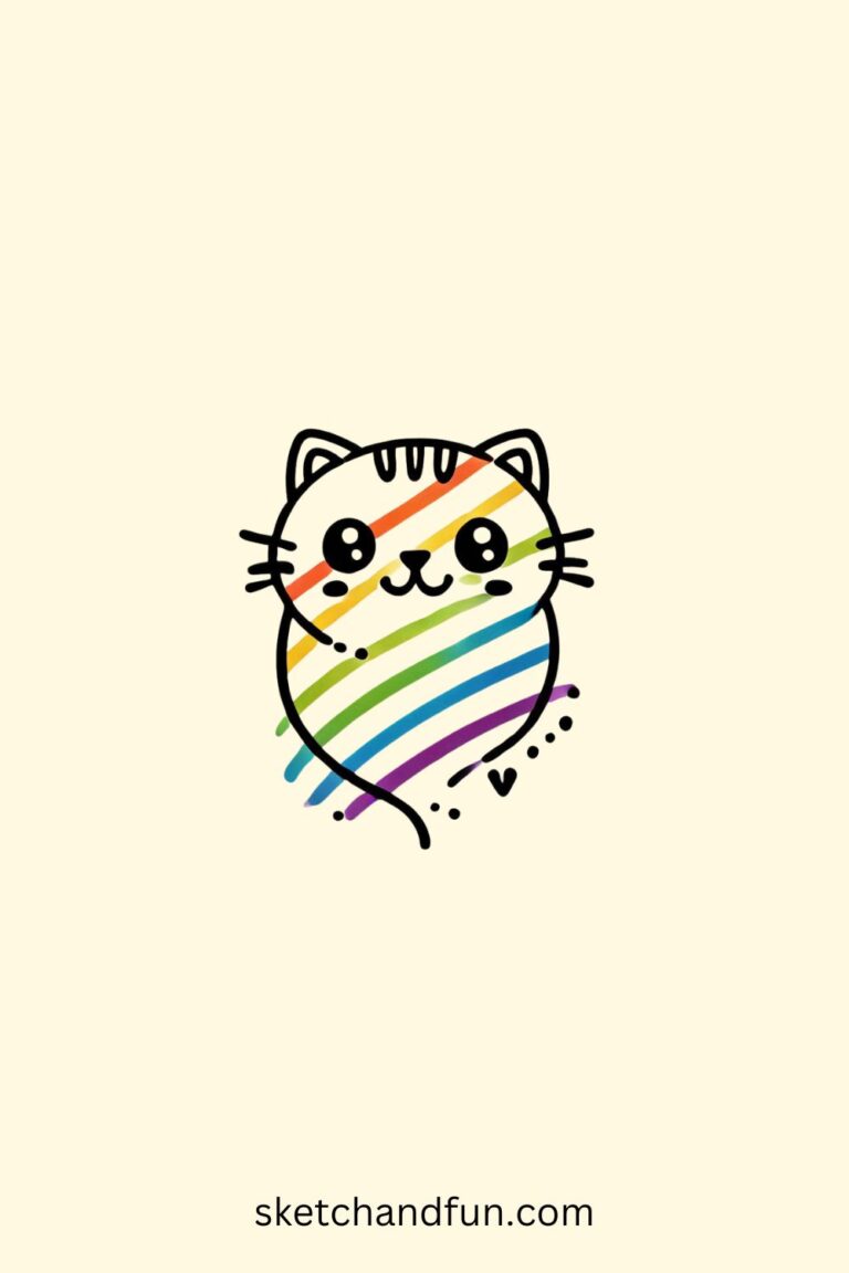54+ Easy Cute Cat Drawing Ideas - Sketch and Fun