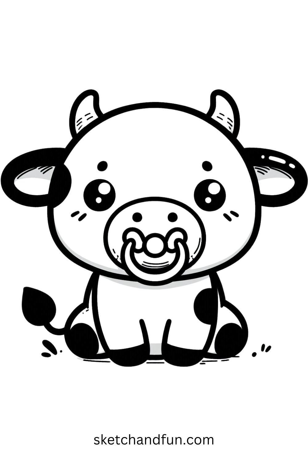 45+ Easy Cute Cow Drawing Ideas - Sketch and Fun