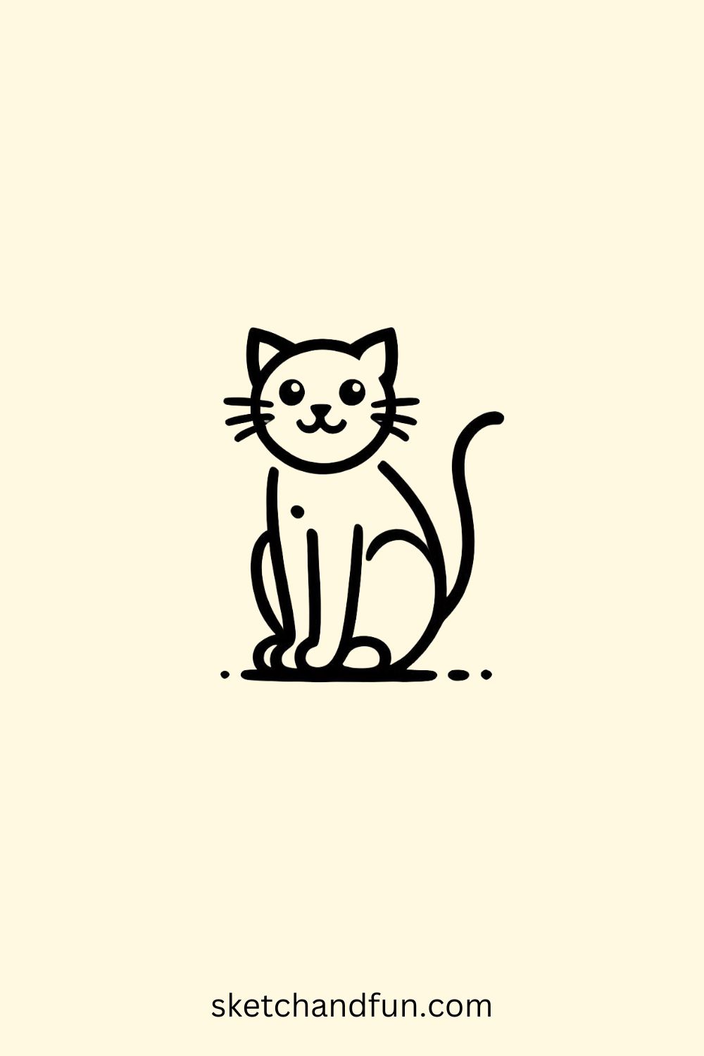54+ Easy Cute Cat Drawing Ideas - Sketch and Fun