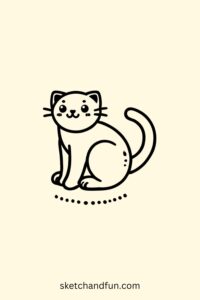 54+ Easy Cute Cat Drawing Ideas - Sketch and Fun
