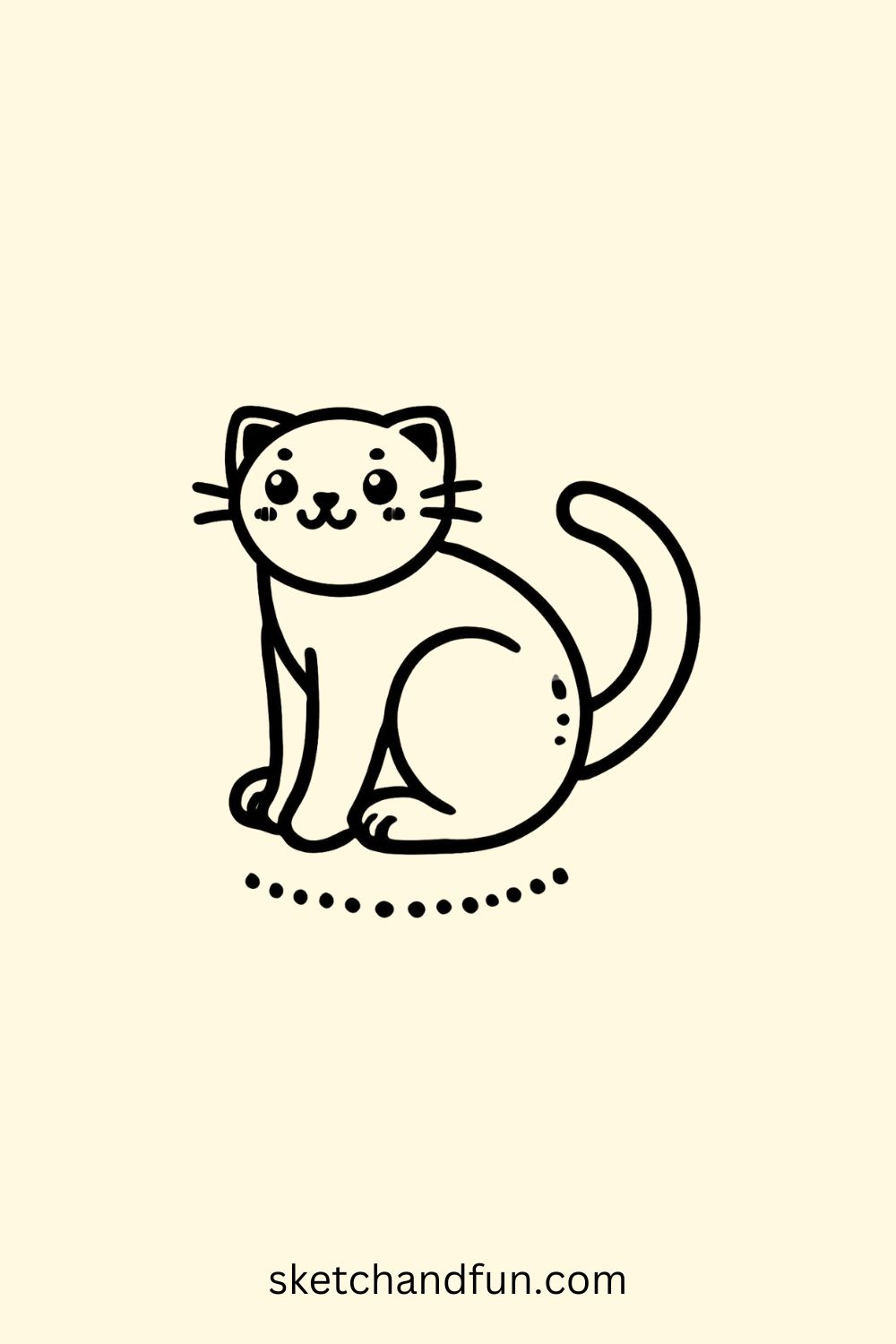 54+ Easy Cute Cat Drawing Ideas - Sketch and Fun