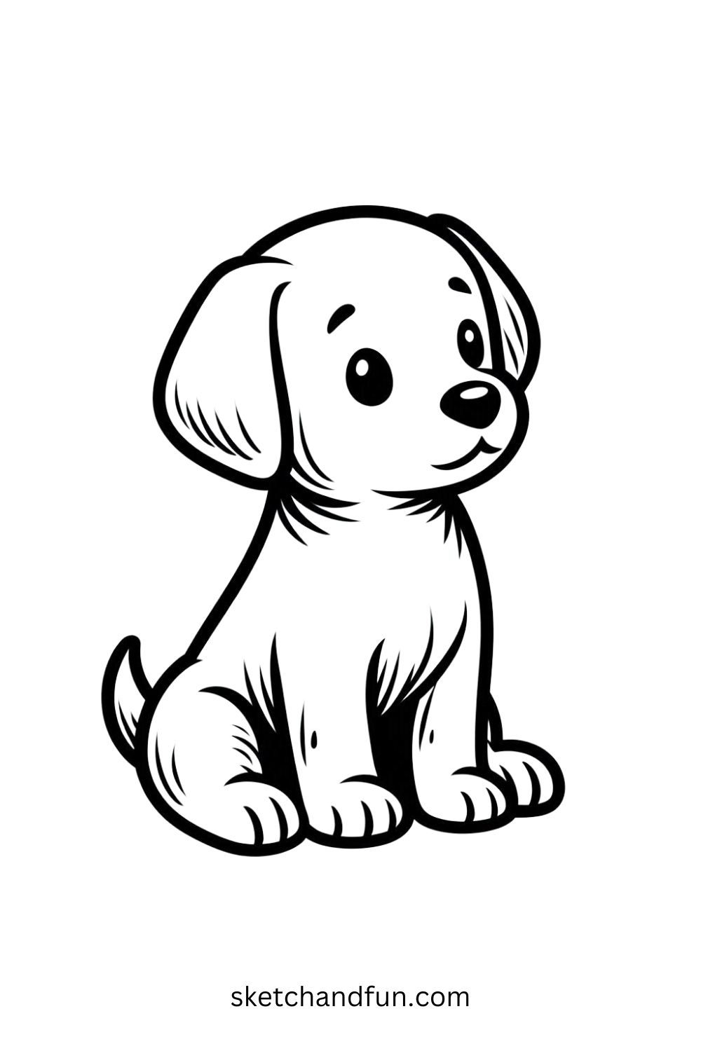 43+ Easy Cute Dog Drawing Ideas - Sketch and Fun