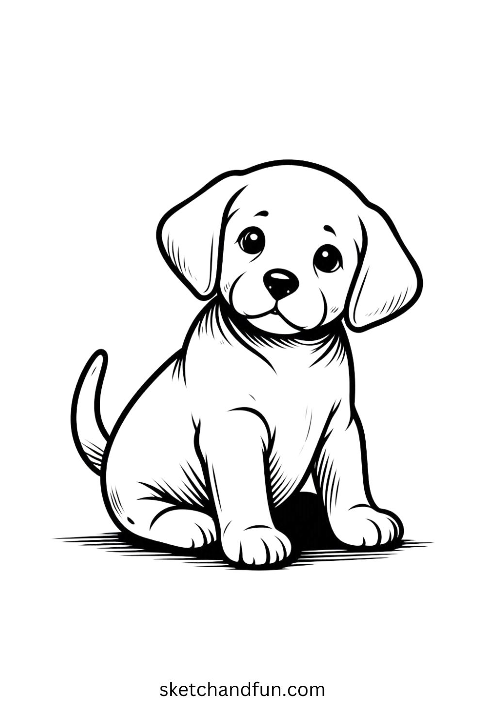43+ Easy Cute Dog Drawing Ideas - Sketch and Fun
