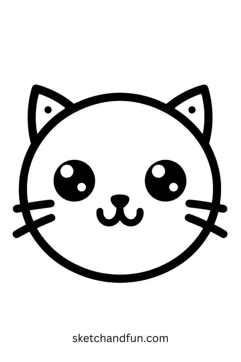 54+ Easy Cute Cat Drawing Ideas - Sketch and Fun