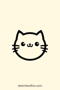 54+ Easy Cute Cat Drawing Ideas - Sketch and Fun